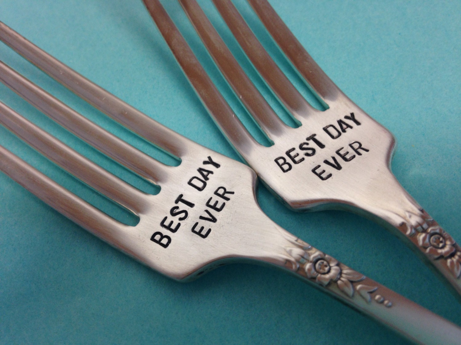 Best Day Ever recycled silverware vintage silverware hand | Etsy