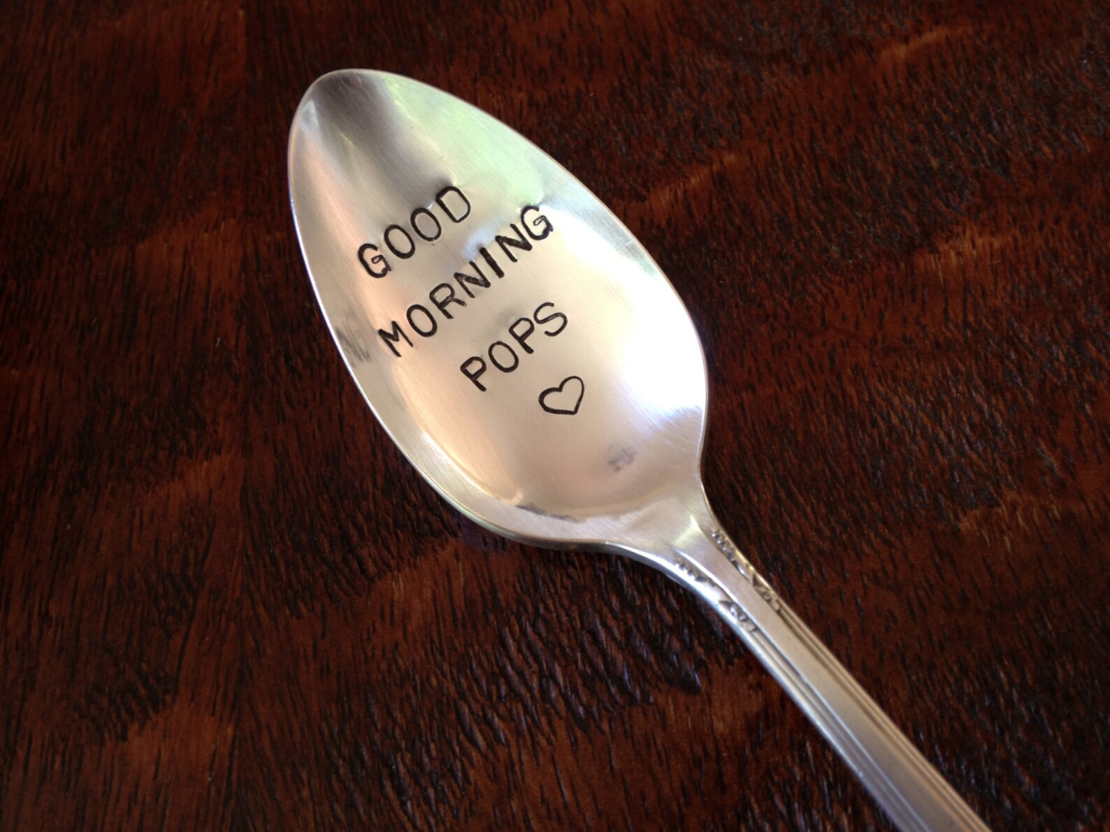 Good Morning Pops Recycled Silverware Hand Stamped - Etsy