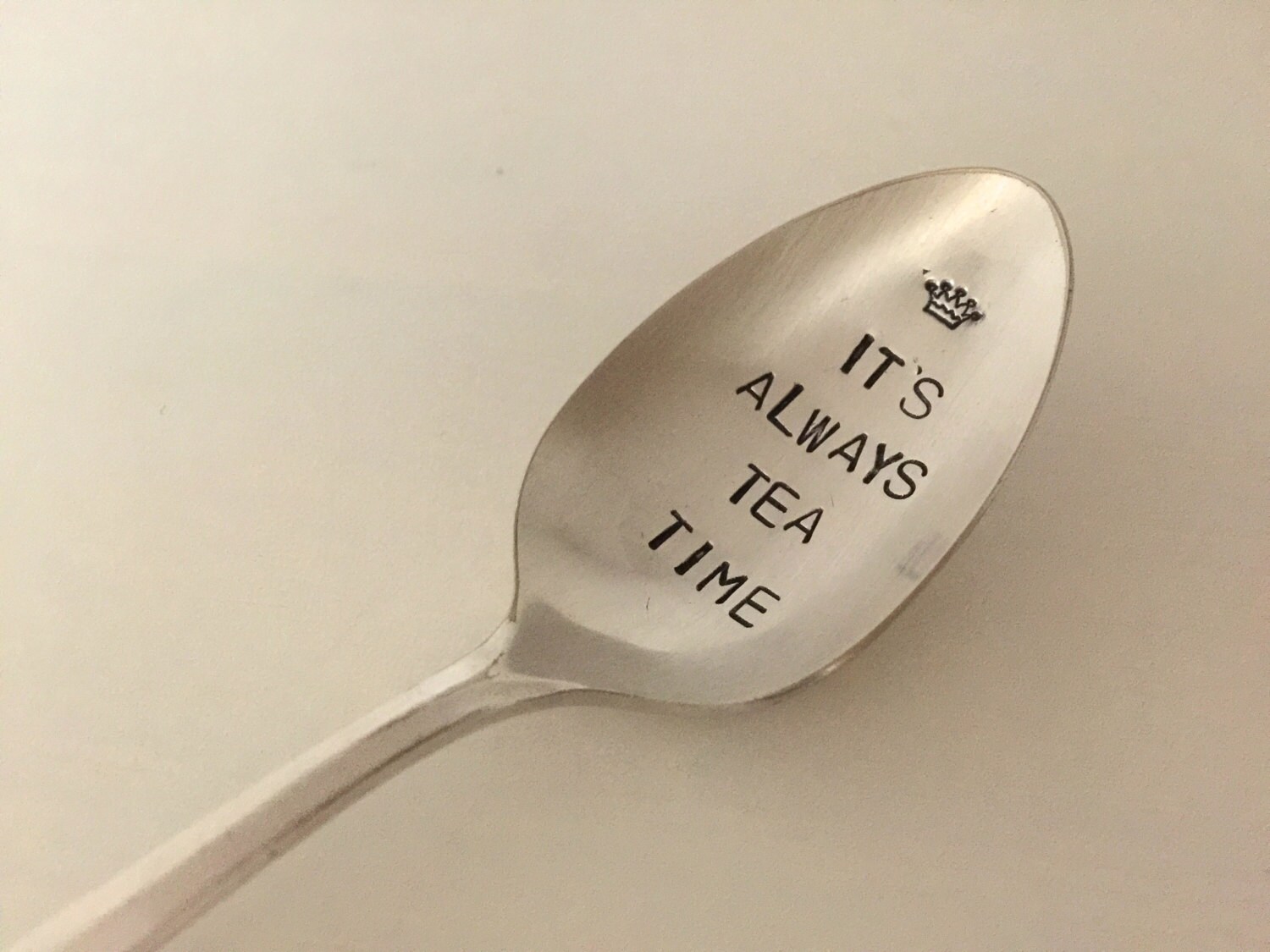 It's Always Tea Time Hand Stamped Vintage Spoon for Tea - Etsy