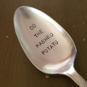 Do the Mashed Potato Recycled Vintage Silverware Hand Stamped Large ...