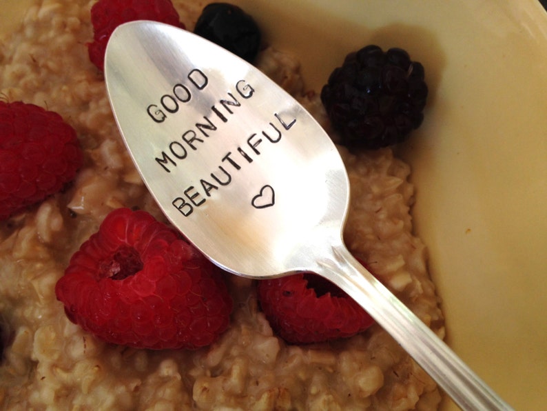 Recycled silverware vintage silverware hand stamped Good | Etsy