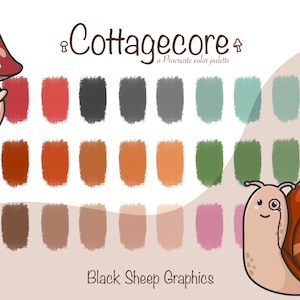 Cottagecore Procreate Color Palette - Etsy