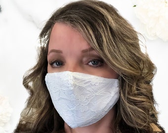 Lace Face Mask - Etsy