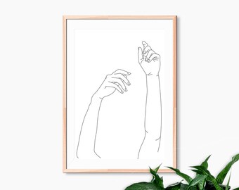 Cup of Coffee Art Print Digital Download File Pen and Ink Line | Etsy