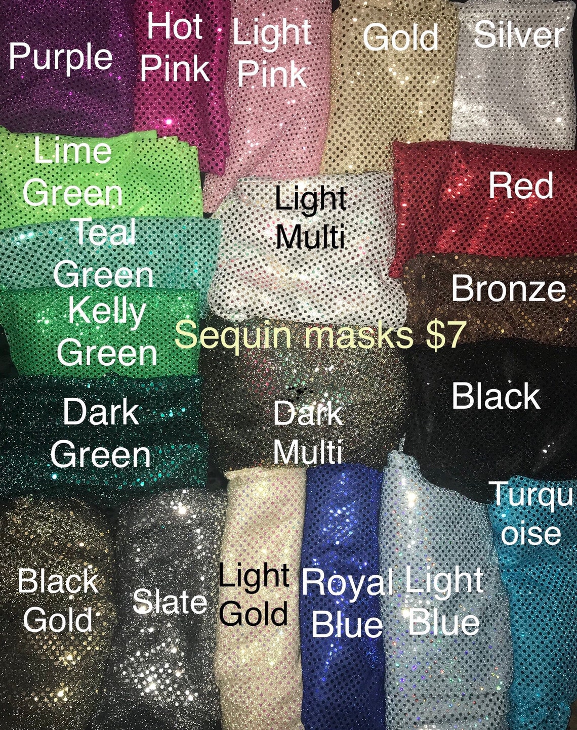 Sequined Face Masks Please Read Item Description Before - Etsy