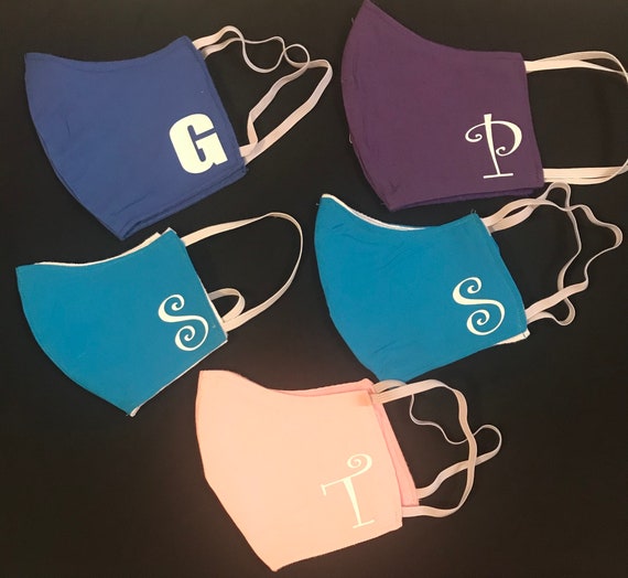 Personalized Initial/Name face masks Please read the item | Etsy
