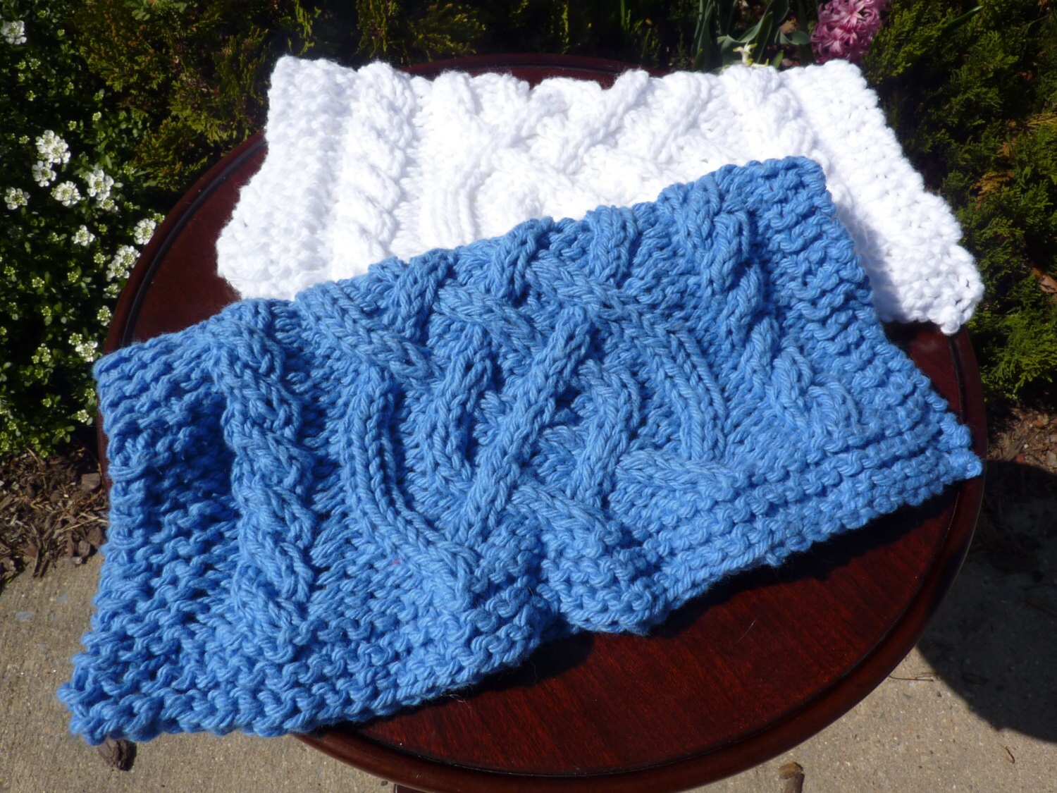 Cable Knit Dishcloth May Be Made to Order in Different - Etsy Sweden