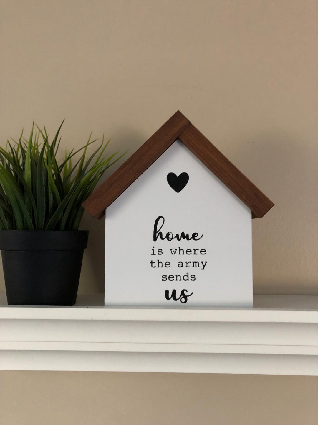Home is Where the Army Sends Us | Military Family Base Sign | Duty ...