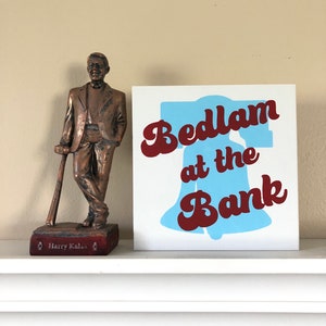 Bedlam at the Bank | Philadelphia Retro Baseball Sign | Broad Street ...