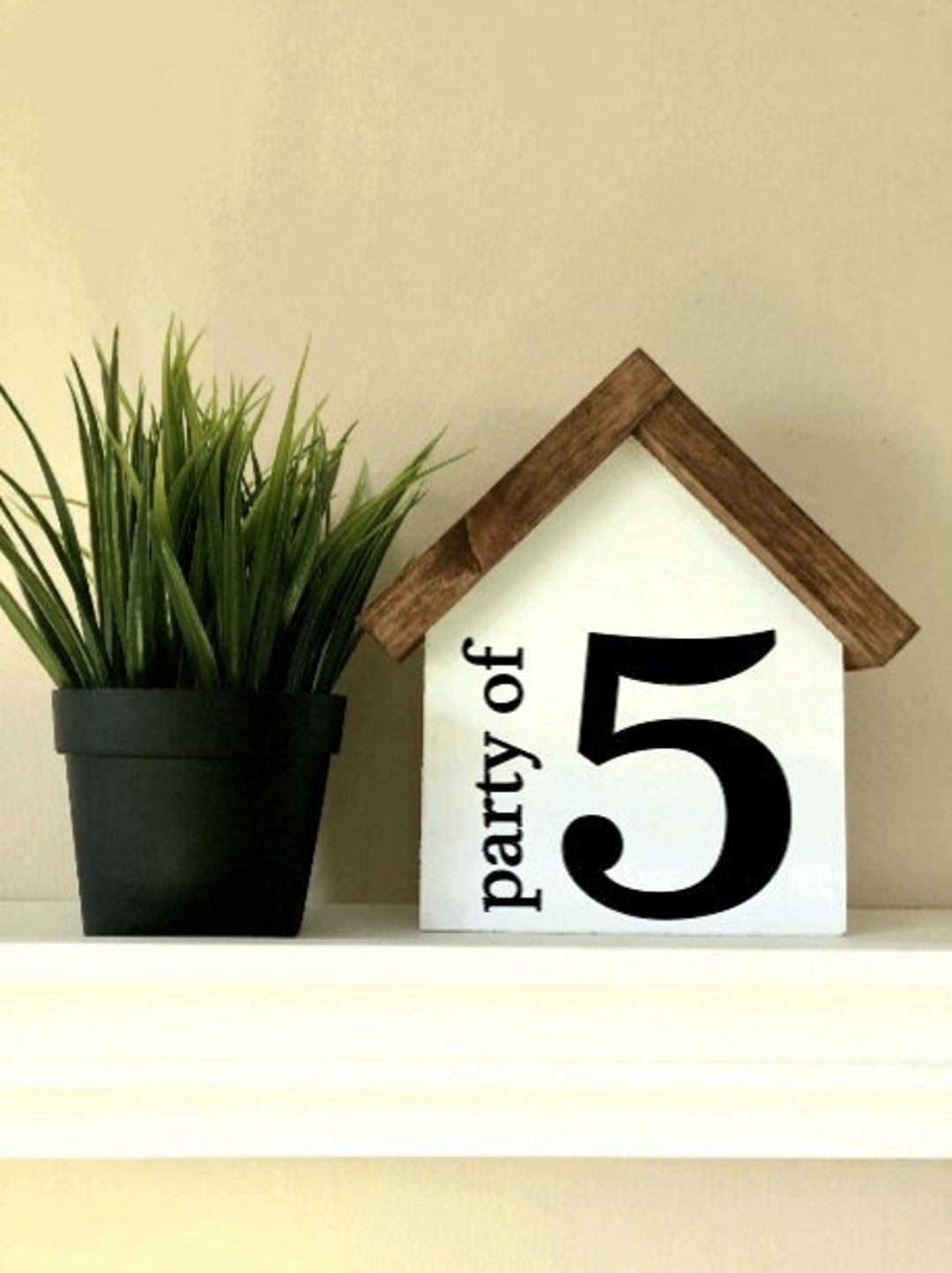 Party of Sign Personalized Family Sign Custom Family Decor House Shaped ...