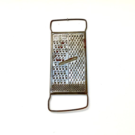 Vintage Grater all in One Flat Metal Hand-held Retro Kitchen | Etsy