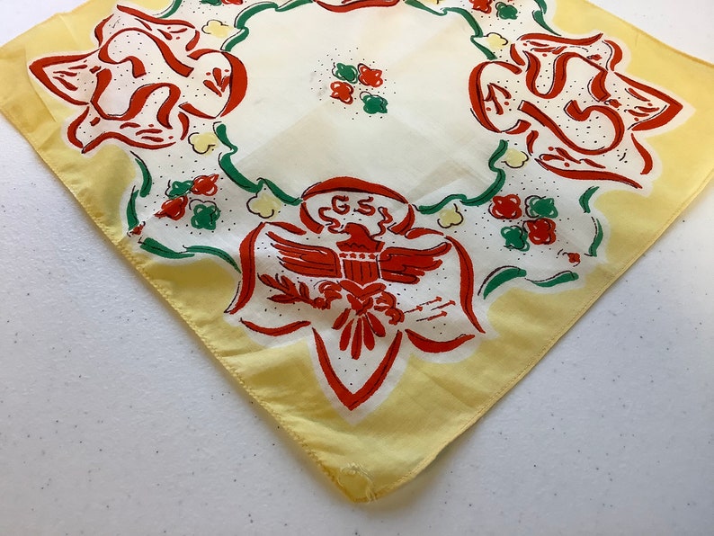 Vintage Girl Scout Brownie Trefoil Handkerchief No. 1035 | Etsy