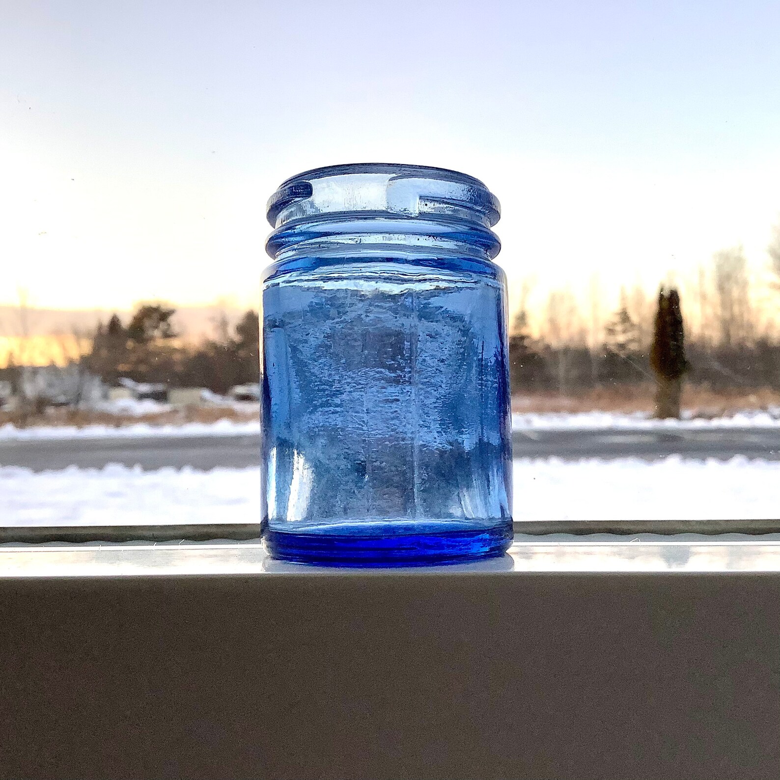Sapphire Blue Glass Jar Belmont Labs Mazon Soap Jar Medicine | Etsy