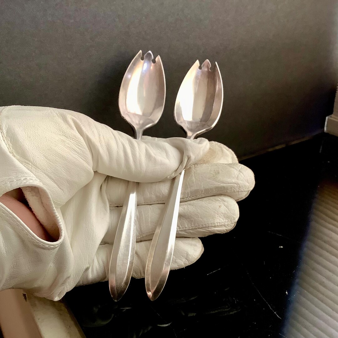 Set of 2 Oneida Patrician Ice Cream Forks Silverplated Edwardian ...