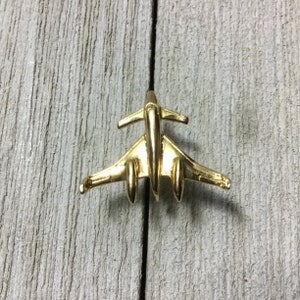 Fighter Jet Tie Tack Gold Experimental Aircraft Lapel Pin - Etsy