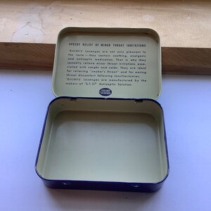 Sucrets Tin Box: Vintage Sore Throat Advertising, Retro Mid Century - Etsy
