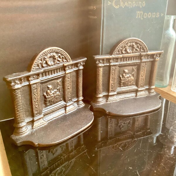 Cast Iron Book Ends - Etsy