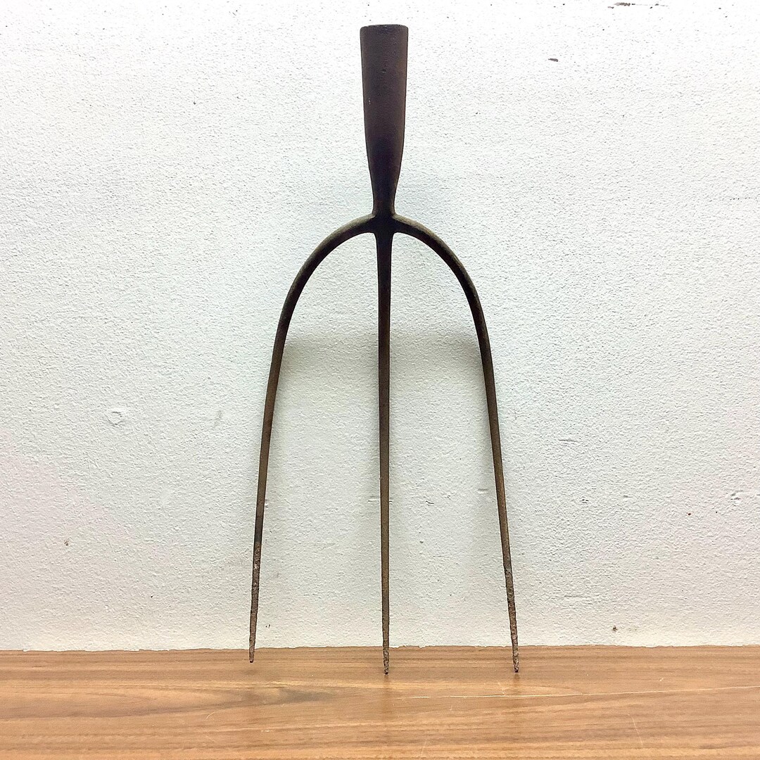 Hay Fork, Rustic Primitive Pitchfork Head, Rusty Maine Farm Tool - Etsy