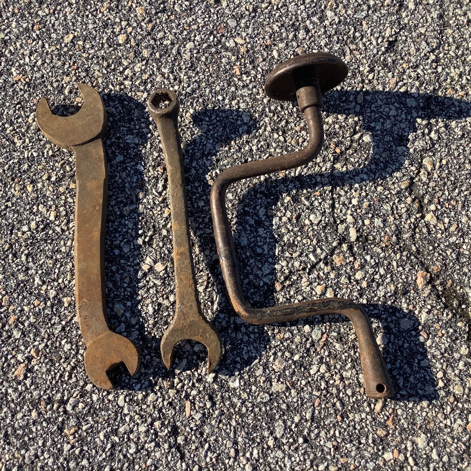 Lot of 3 Cast Iron Tools Rusty Tractor Wrenches Barn Shed - Etsy