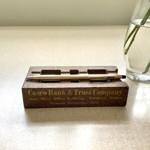 Concrete Block Paperweight Casco Bank & Trust Company - Etsy