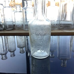 Little Colgate & Co Bottle, Clear Glass Antique Long Neck Vanity ...