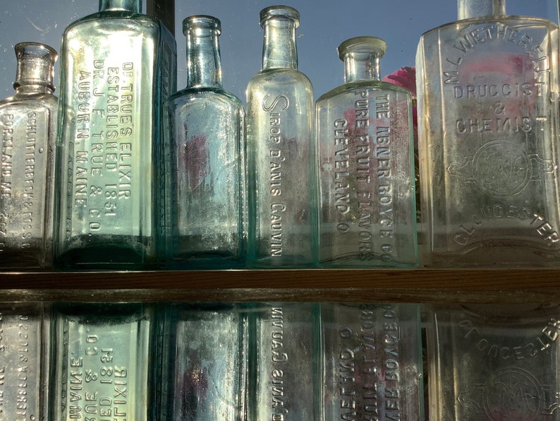 Antique Sirop D'anis Gauvin Bottle: Alcohol & M- for Children, Aqua ...