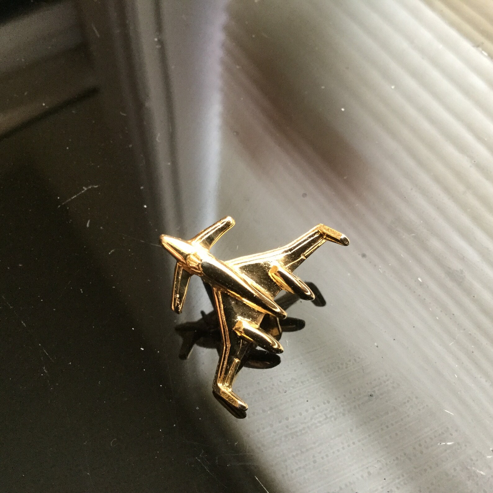 Fighter Jet Tie Tack Gold Experimental Aircraft Lapel Pin - Etsy