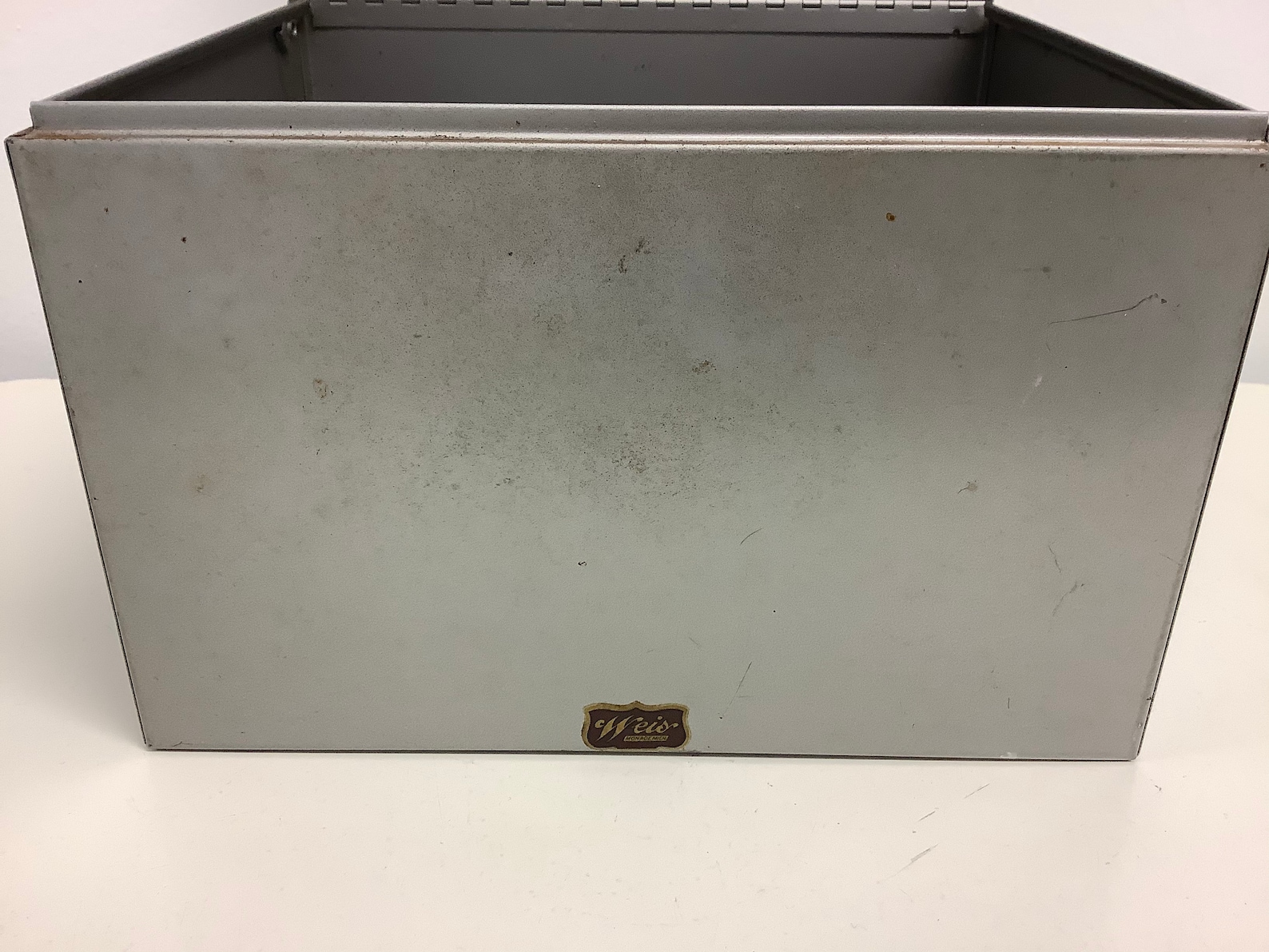 Weis Gray File Box Organizer Mid Century Retro Industrial | Etsy