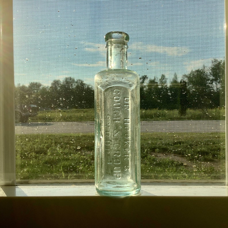 Dr. Hooker's Cough and Croup Syrup Bottle Antique - Etsy