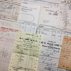 Farm Receipts Meriden CT 1940s Lot Paper Invoices Bills Props - Etsy