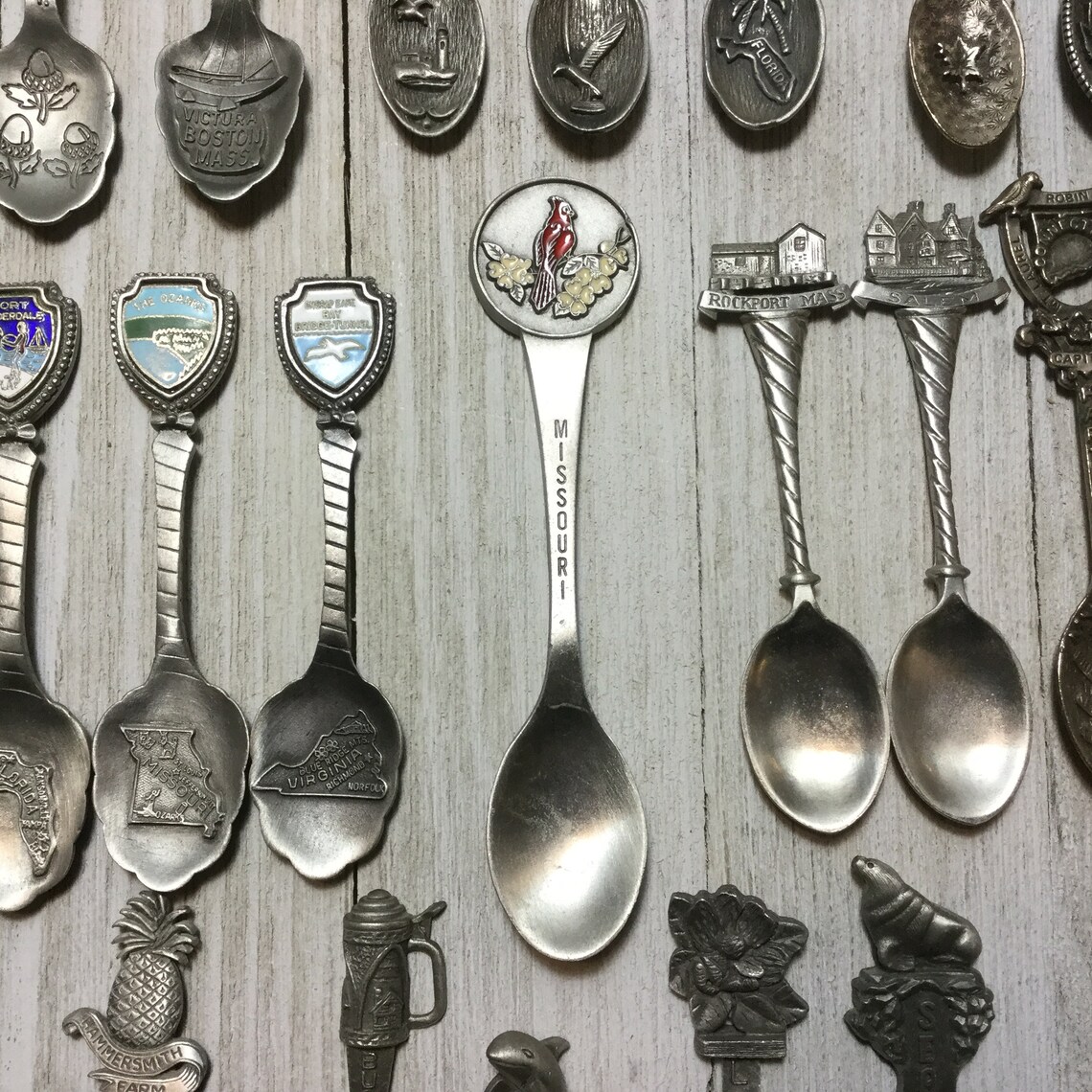 Souvenir Missouri State Spoon 1986 Rawcliffe Pewter Collector | Etsy