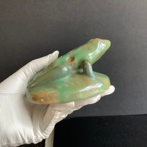 Fulper Green Flower Frog: Vintage Art Pottery, 5 Holes - Etsy