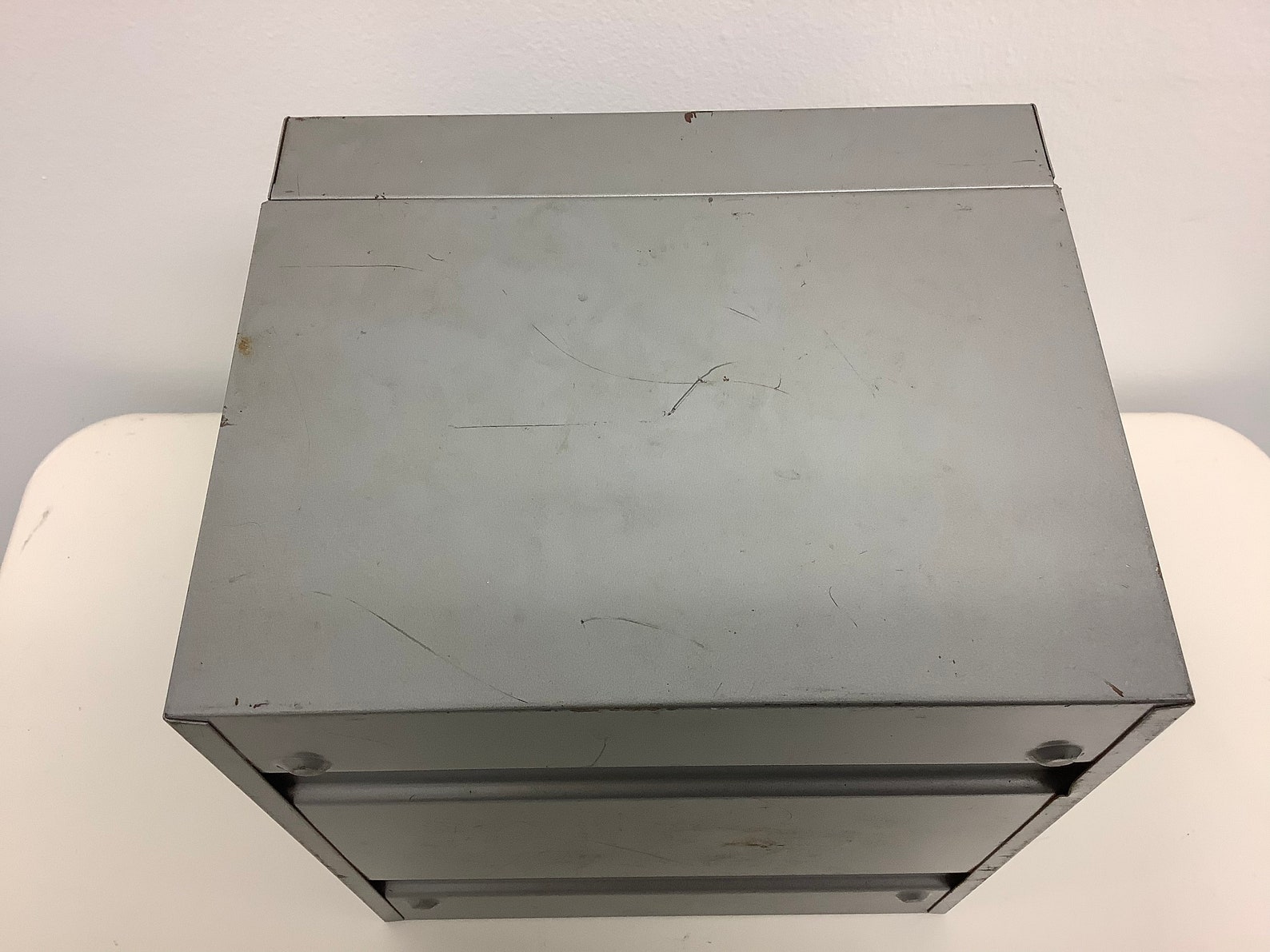 Weis Gray File Box Organizer Mid Century Retro Industrial | Etsy
