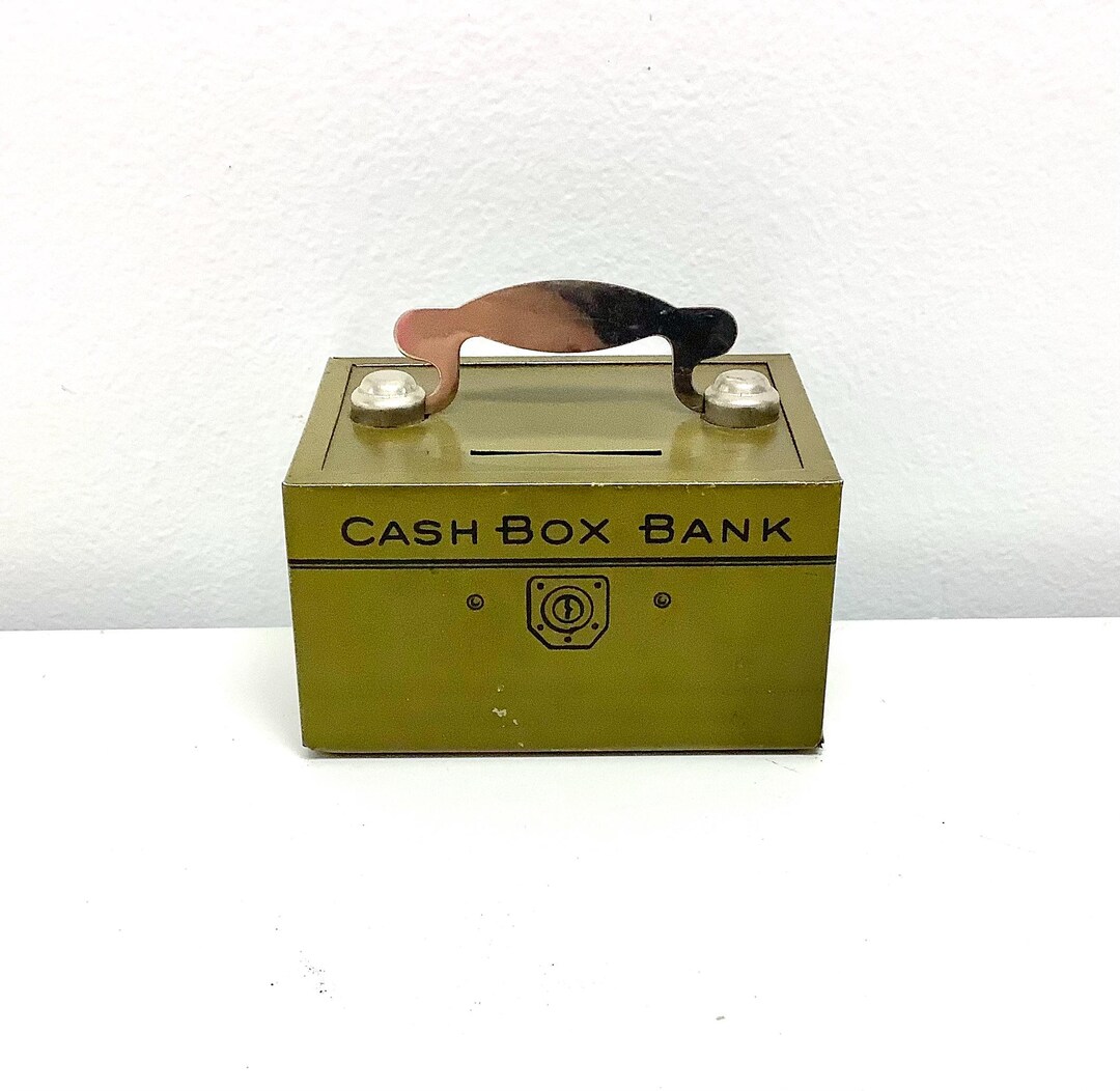 Vintage Cash Box Bank by J Chein Tin Lithograph - Etsy