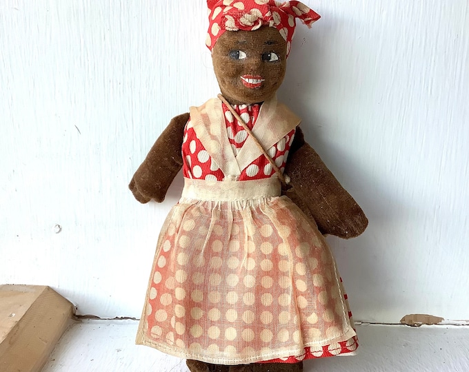 West Indies Black Doll Norah Wellings Folk Art Doll, Sideways Look ...