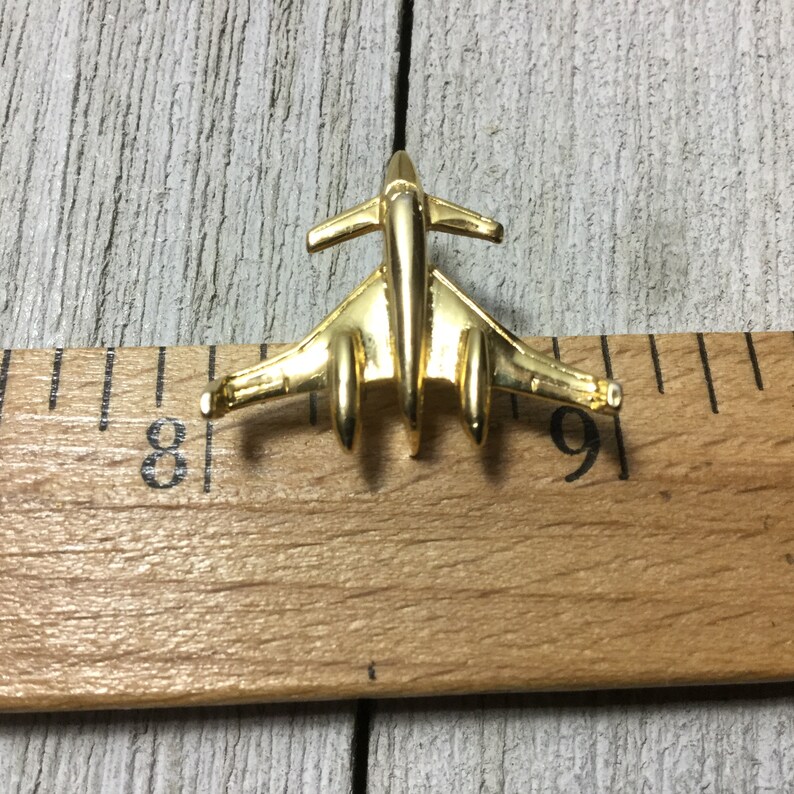 Fighter Jet Tie Tack Gold Experimental Aircraft Lapel Pin | Etsy