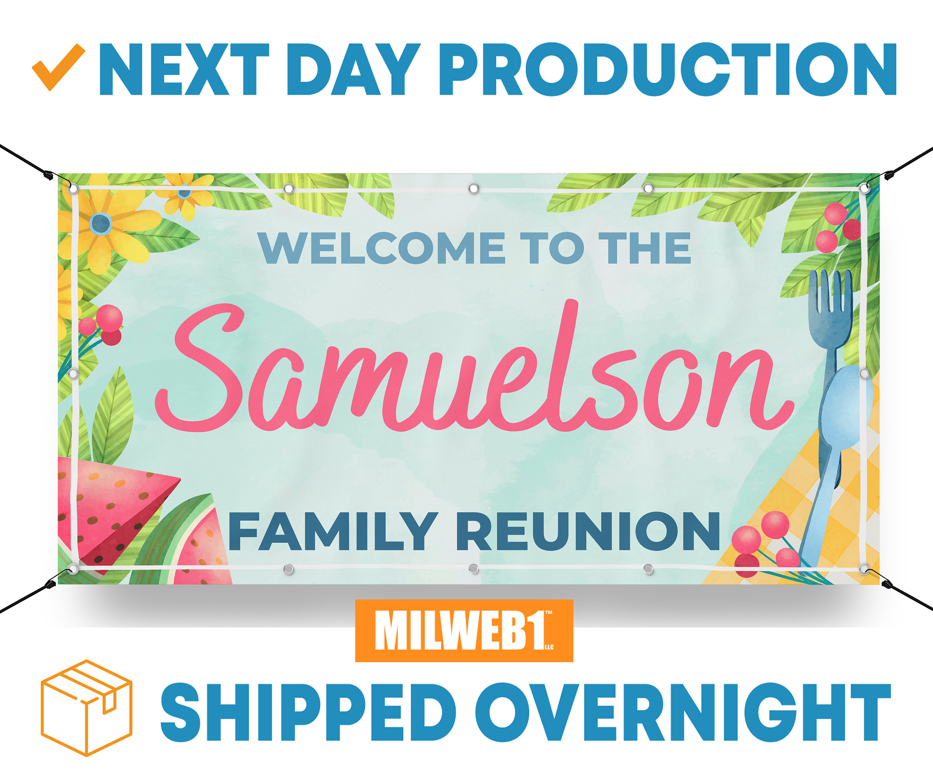 Custom Family Reunion Banner, Reunion Sign, Family Party, Picnic Banner ...