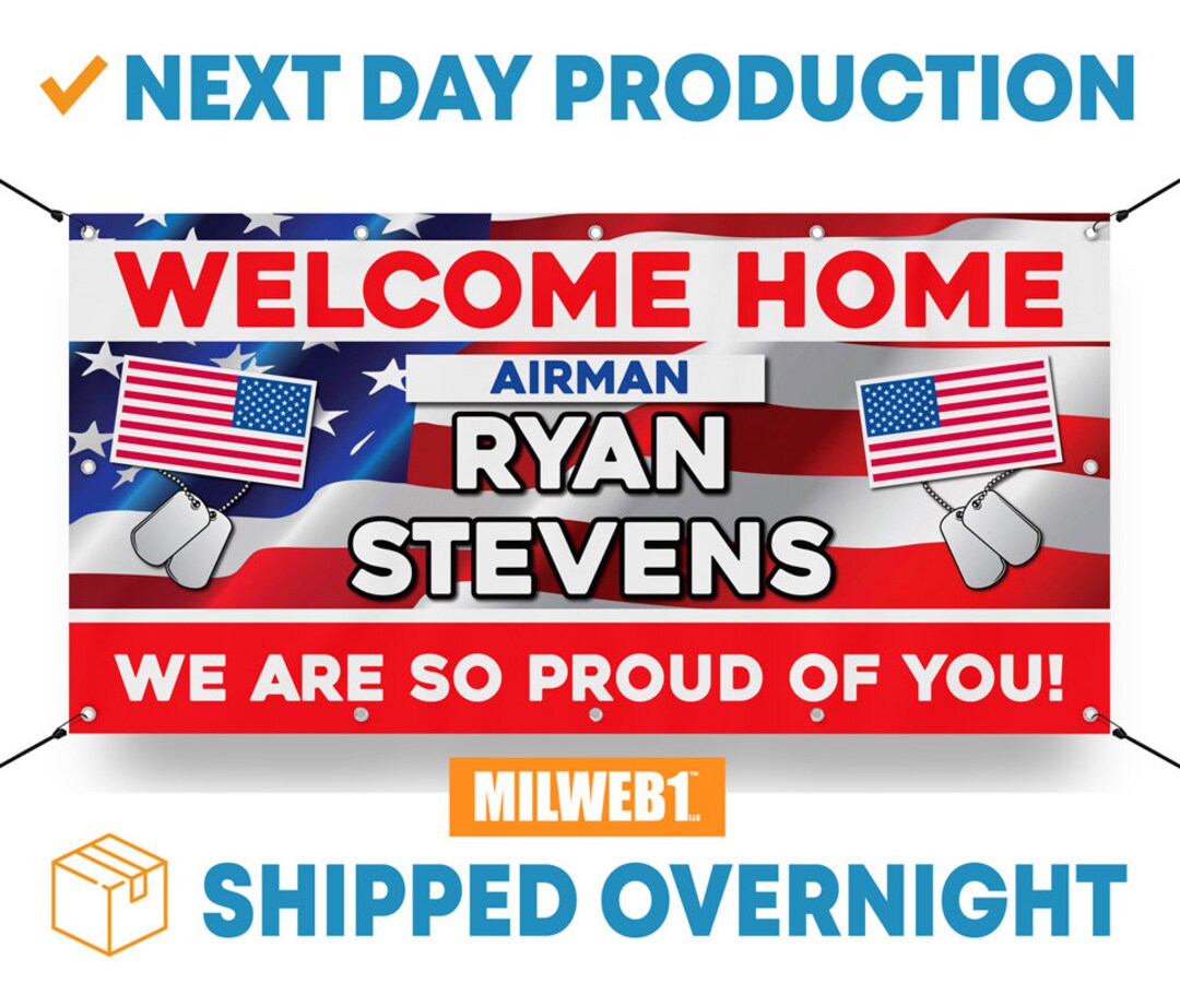 Welcome Home / Congratulations Soldier Military Service Customizable ...