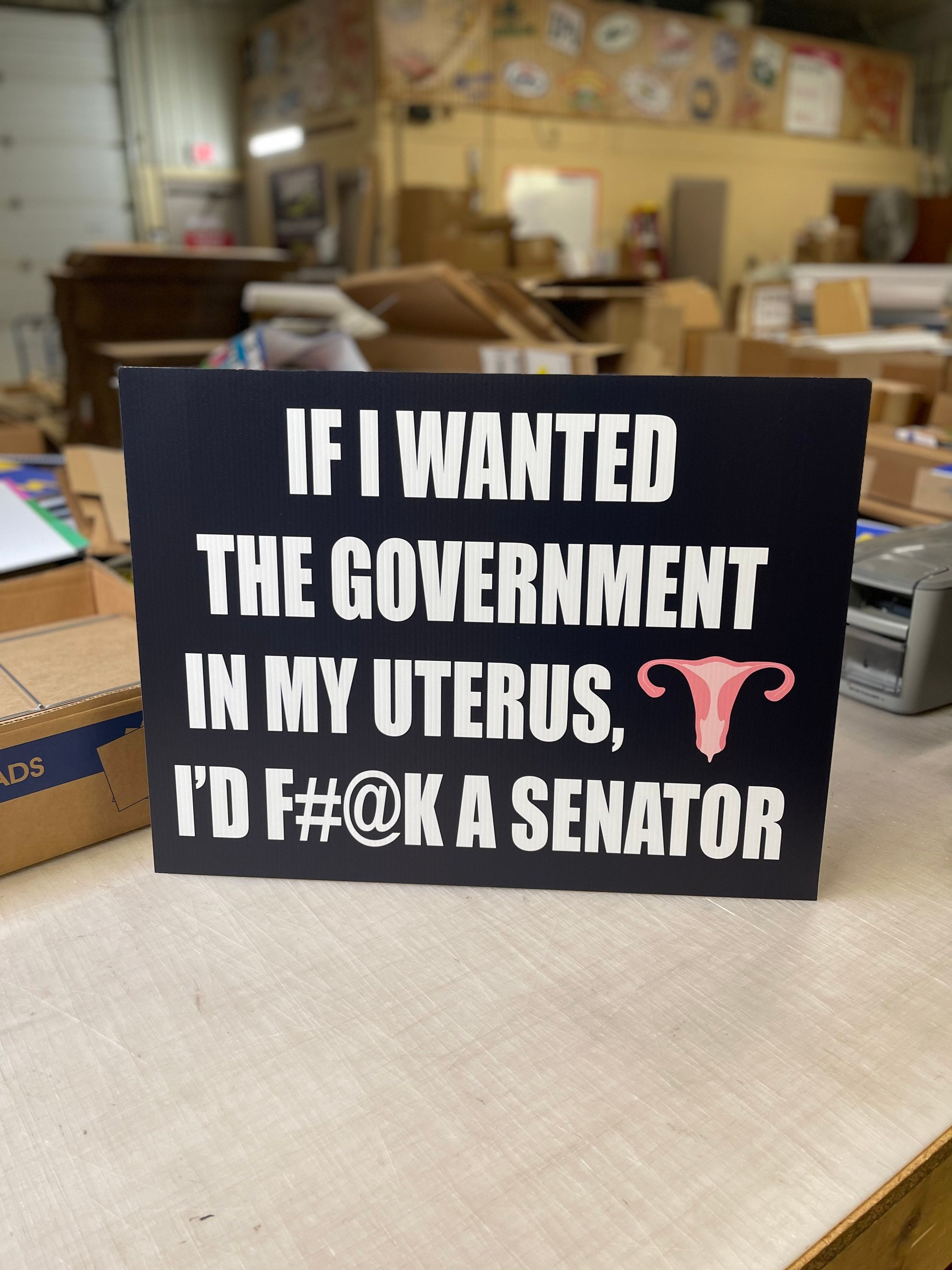 Government Uterus Senator - Women's Rights / Abortion / Pro Choice ...