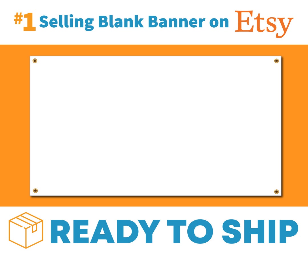 2'x8' (24"x96") Blank Vinyl Banner With Grommets - Etsy