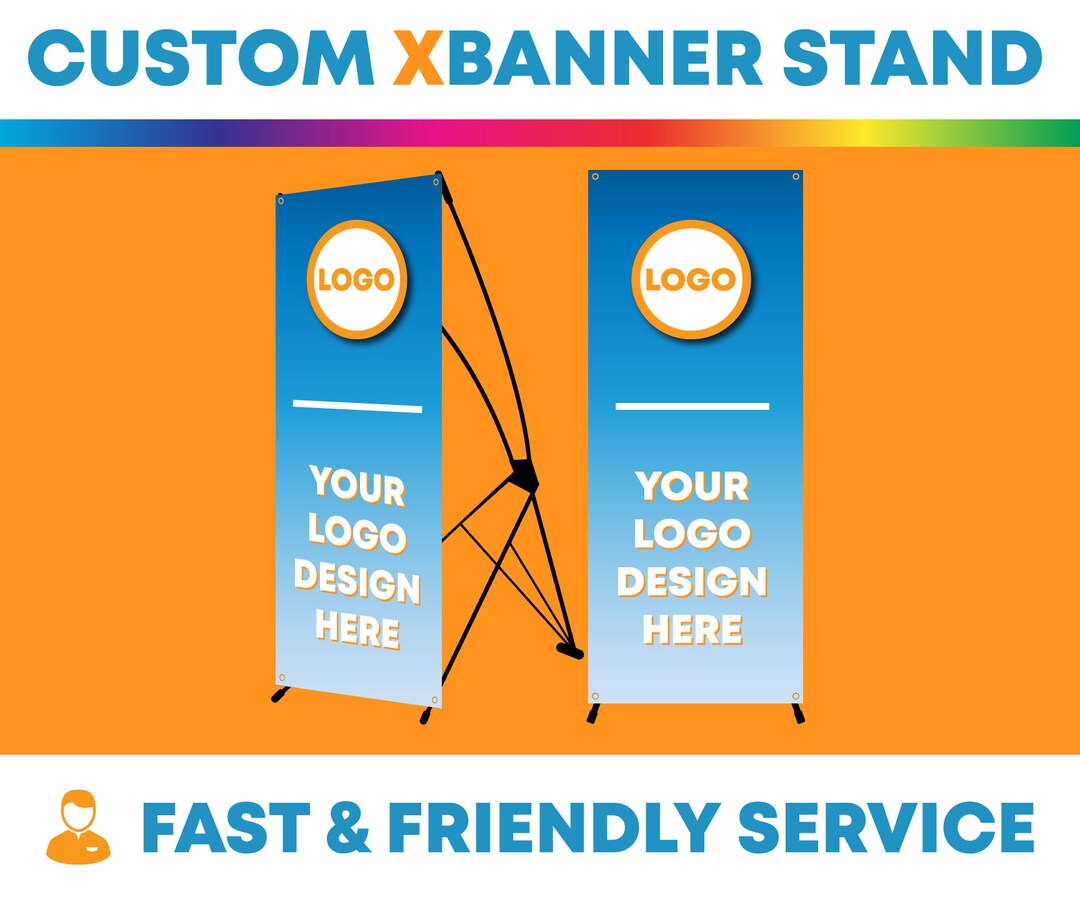 Custom X-stand Banners 24"x63" - Etsy