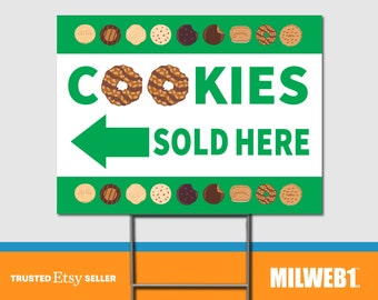 Girl Scout Cookies Yard Sign | Etsy