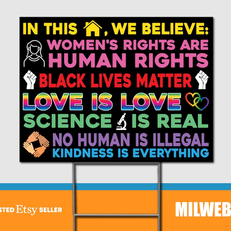 In This House We Believe Sign - Etsy