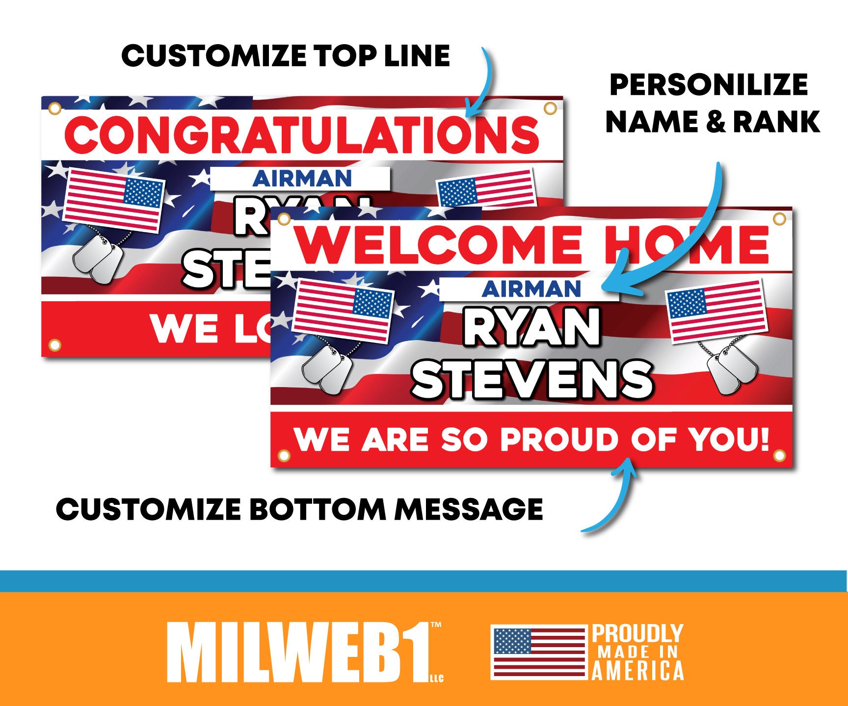 Welcome Home / Congratulations Soldier Military Service Customizable ...