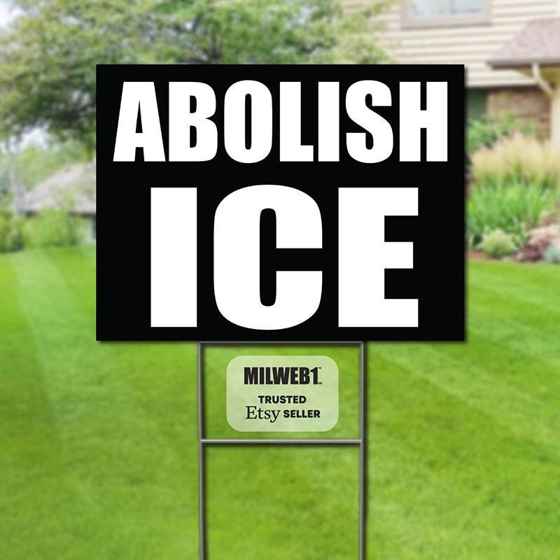 Ice Protest Yard Sign - Etsy