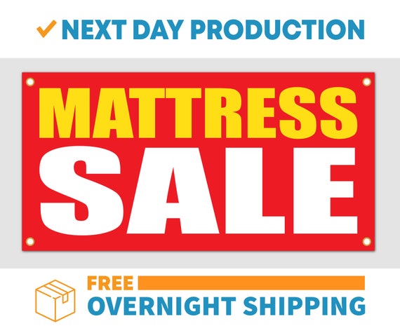 Mattress Sale Vinyl Banner Sign Free Overnight Shipping