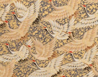 Crane fabric | Etsy