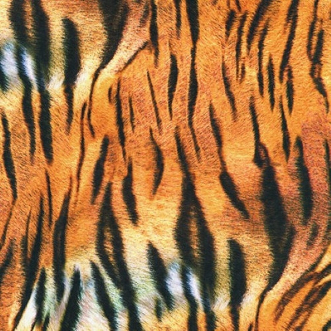 Fat Quarter Animal Kingdom Tiger Wild Animal Print 100% Cotton Quilting ...