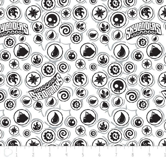 Fat Quarter Skylanders Icons 100% Cotton Quilting Sewing | Etsy
