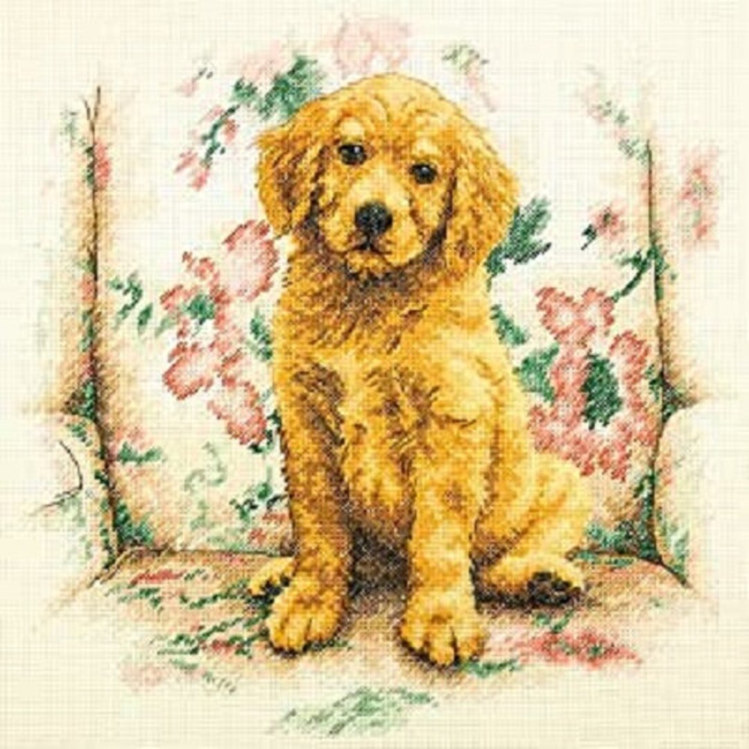 Soft Spot Puppy Dog Counted Cross Stitch Kit - Etsy